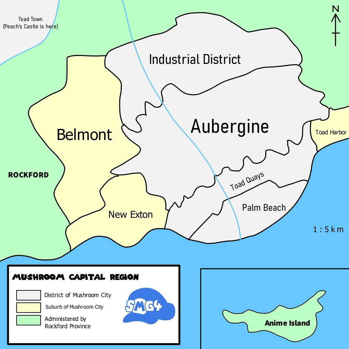 User blog:Ed Felix/Map of Mushroom City | The SMG4 Wiki | Fandom