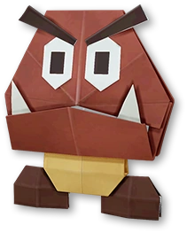 Goomba origami | Mario Wiki | Fandom