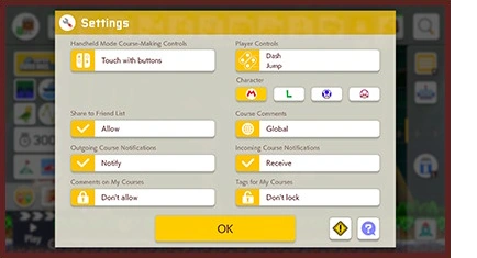 Settings | Super Mario Maker 2 Wiki | Fandom