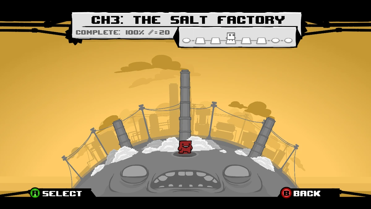 The Salt Factory | Super Meat Boy Wiki | Fandom