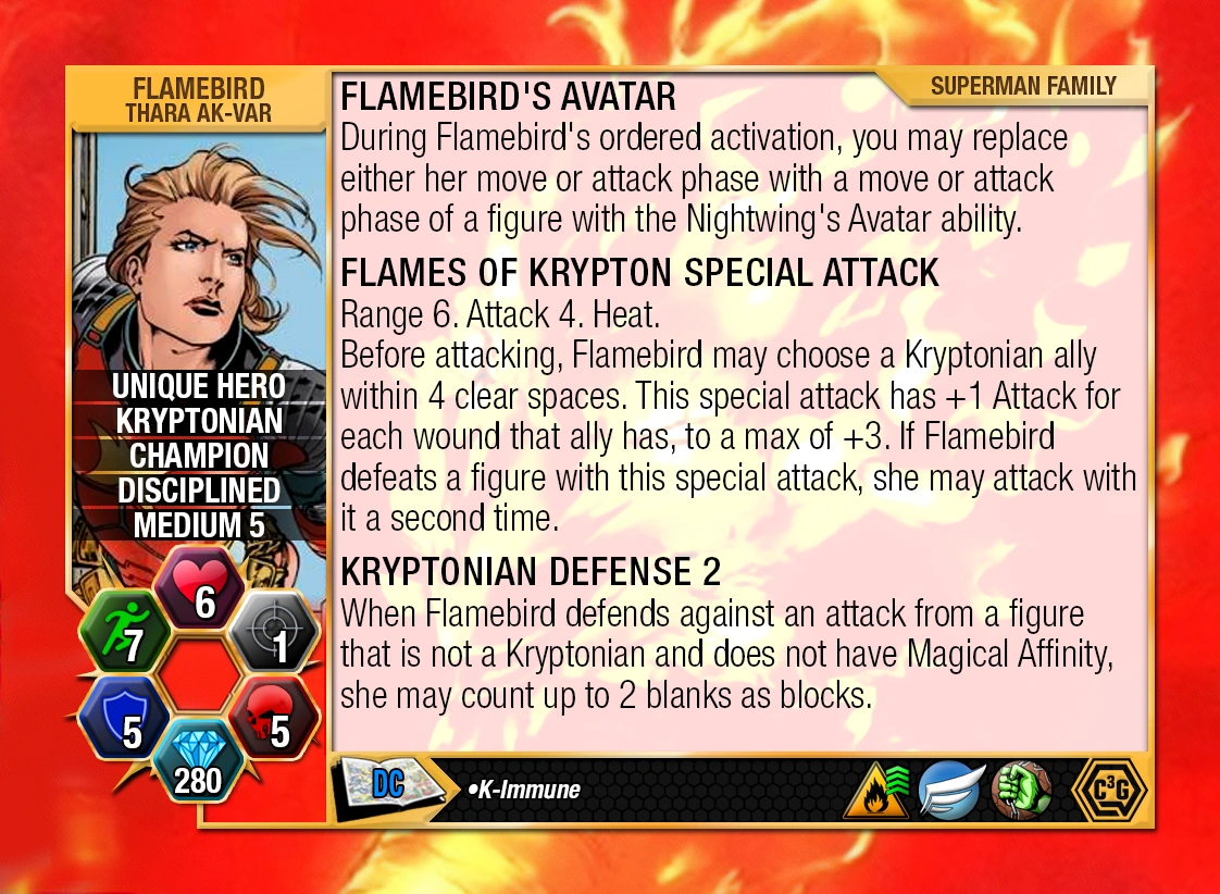 Flamebird (Thara Ak-Var) | SuperScape Wiki | Fandom