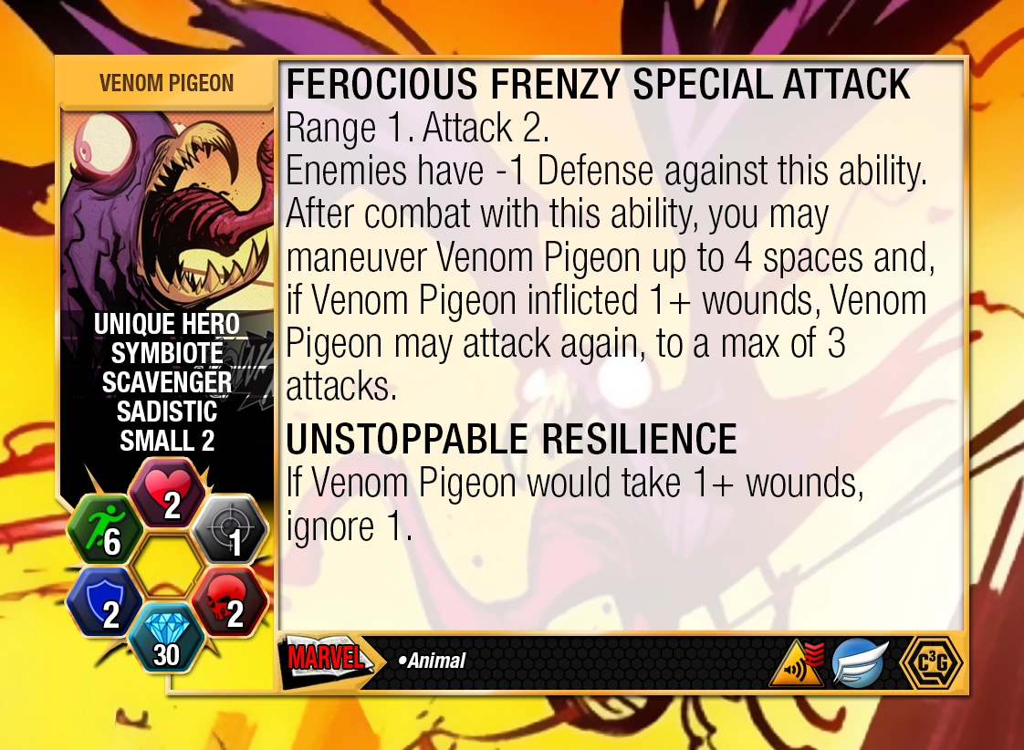 Venom (Pigeon) | SuperScape Wiki | Fandom