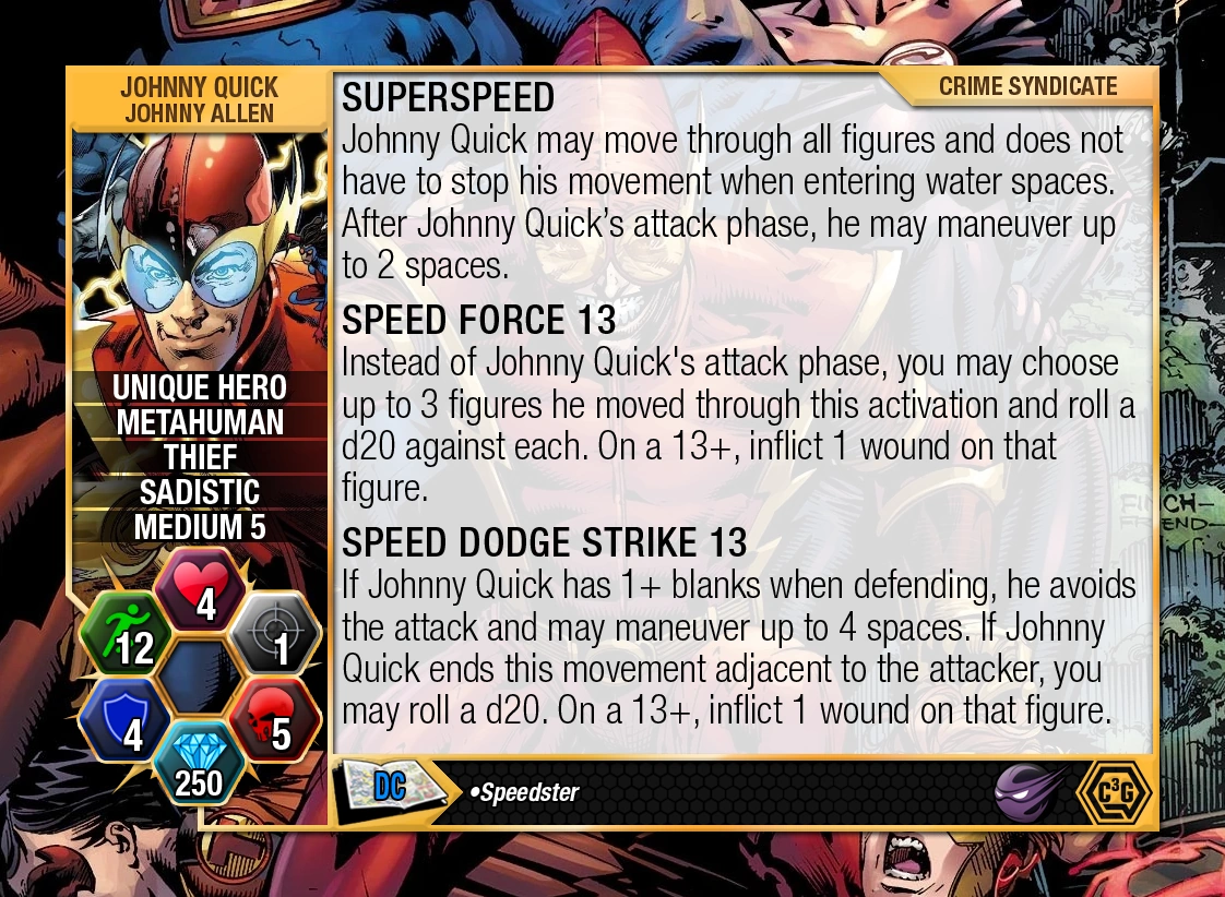 Johnny Quick (Johnny Allen) | SuperScape Wiki | Fandom