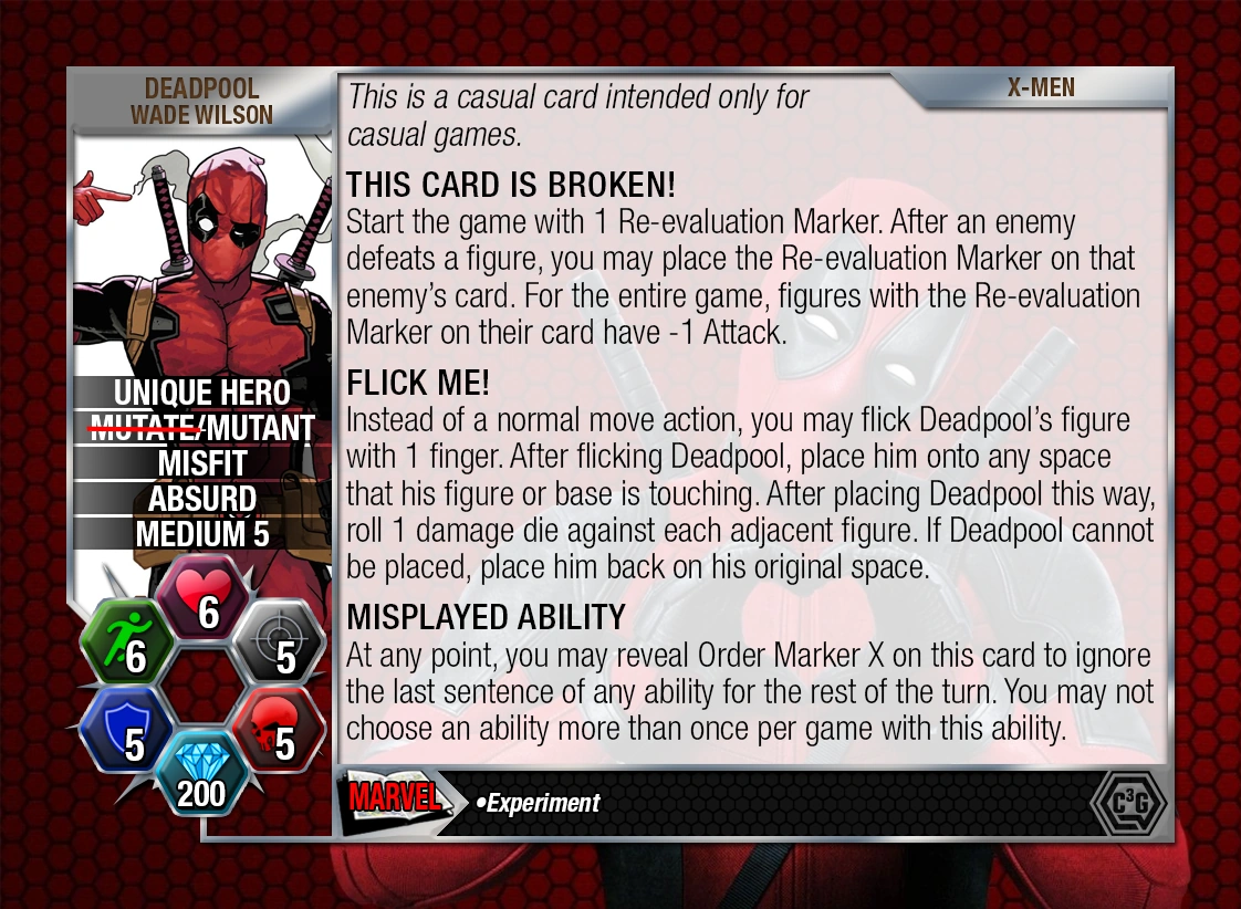 Deadpool (Silver Border) | SuperScape Wiki | Fandom