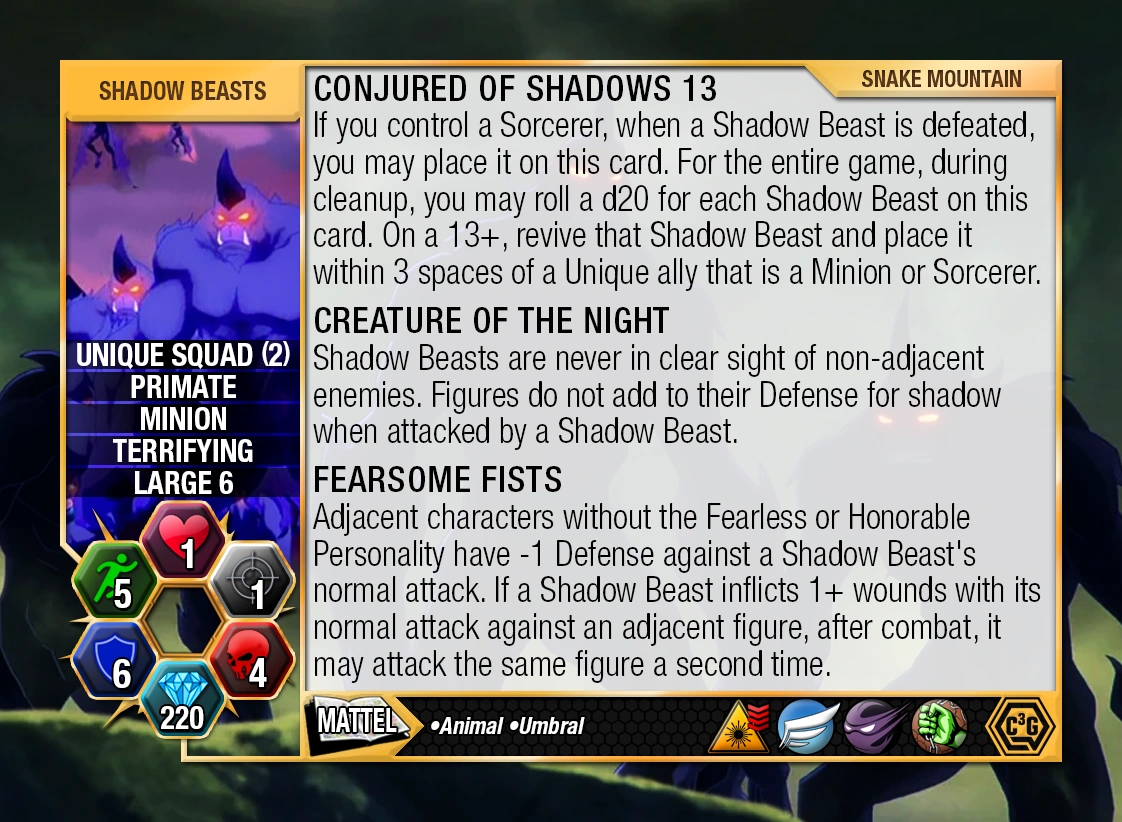 Shadow Beasts | SuperScape Wiki | Fandom