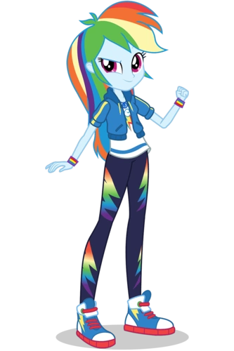 how to draw my little pony equestria girl rainbow dash