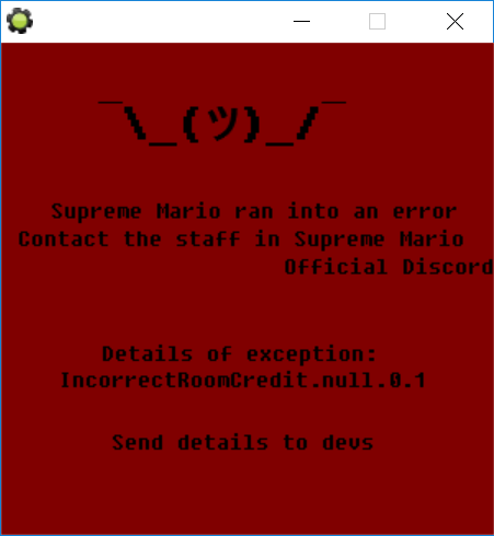Error Codes | Supreme Mario Wiki | Fandom