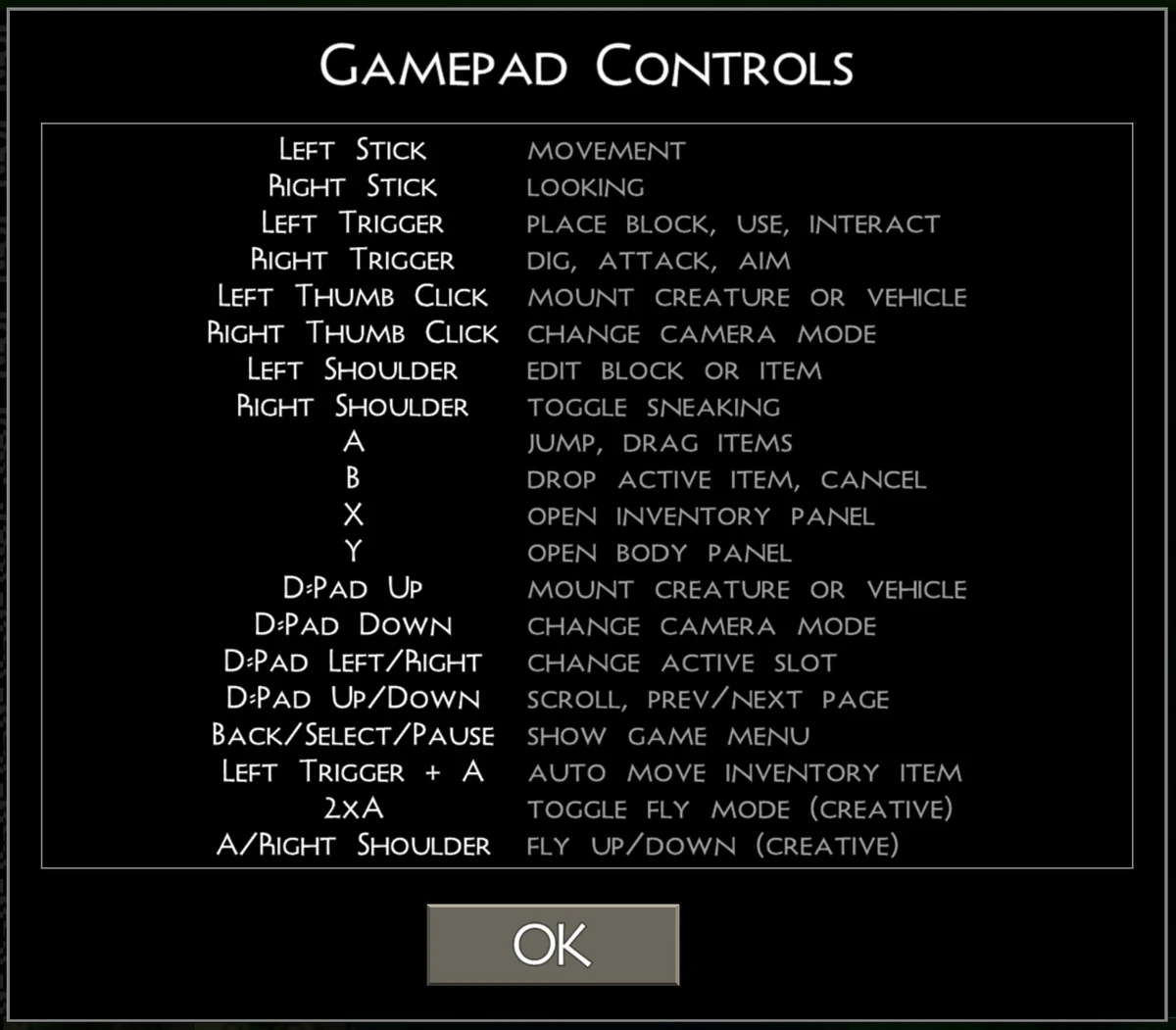 Gamepad Controls | SurvivalCraft Wiki | Fandom
