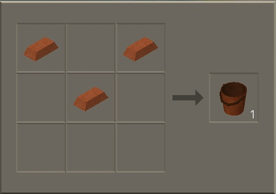 Minecraft Crafting Guide Bucket