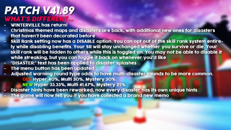 Version 41.89 | Survive the Disasters 2 Wiki | Fandom