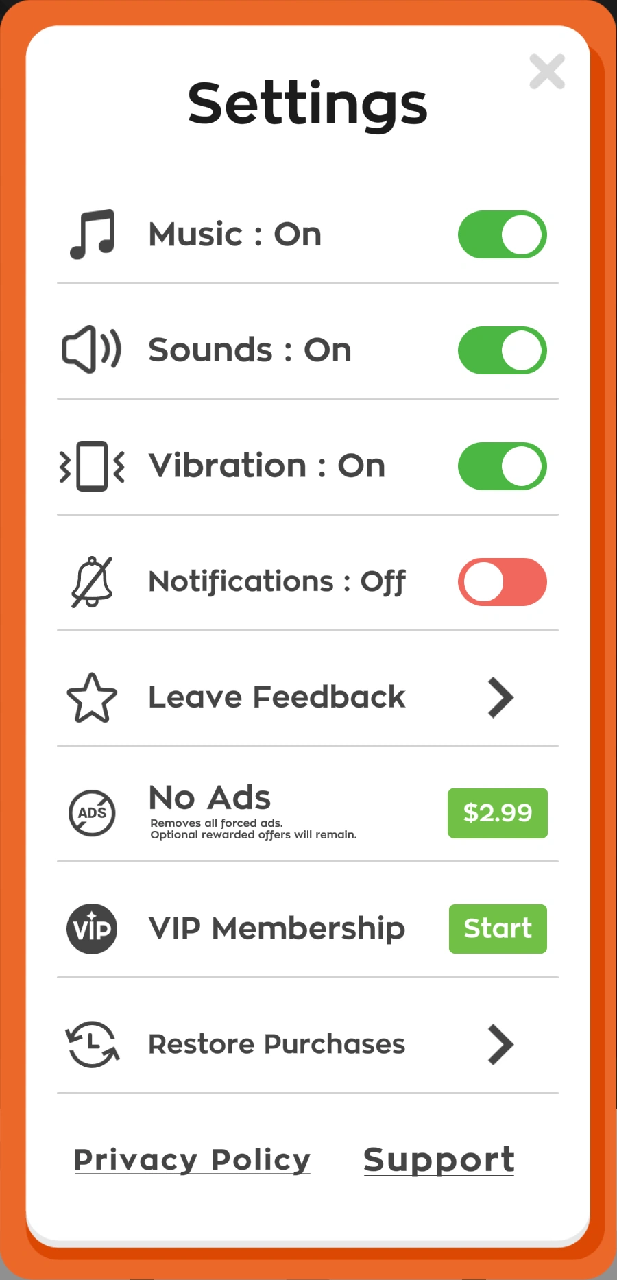 Settings | Sushi Bar Idle Wiki | Fandom