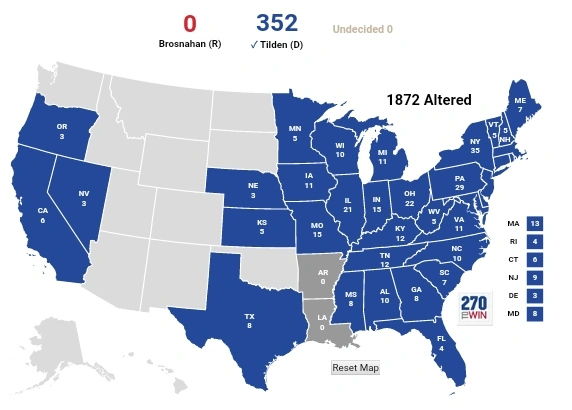 1872 United States Presidential Election | SV Mock Election History ...