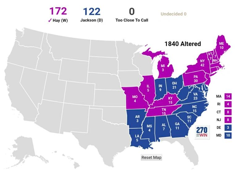 1840 United States Presidential Election | SV Mock Election History ...