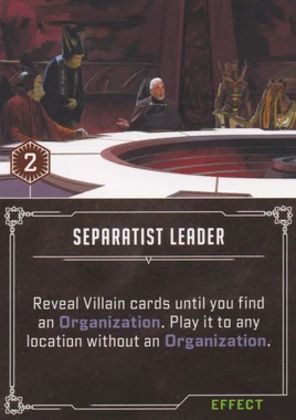 Separatist Leader | Star Wars Villainous Wiki | Fandom