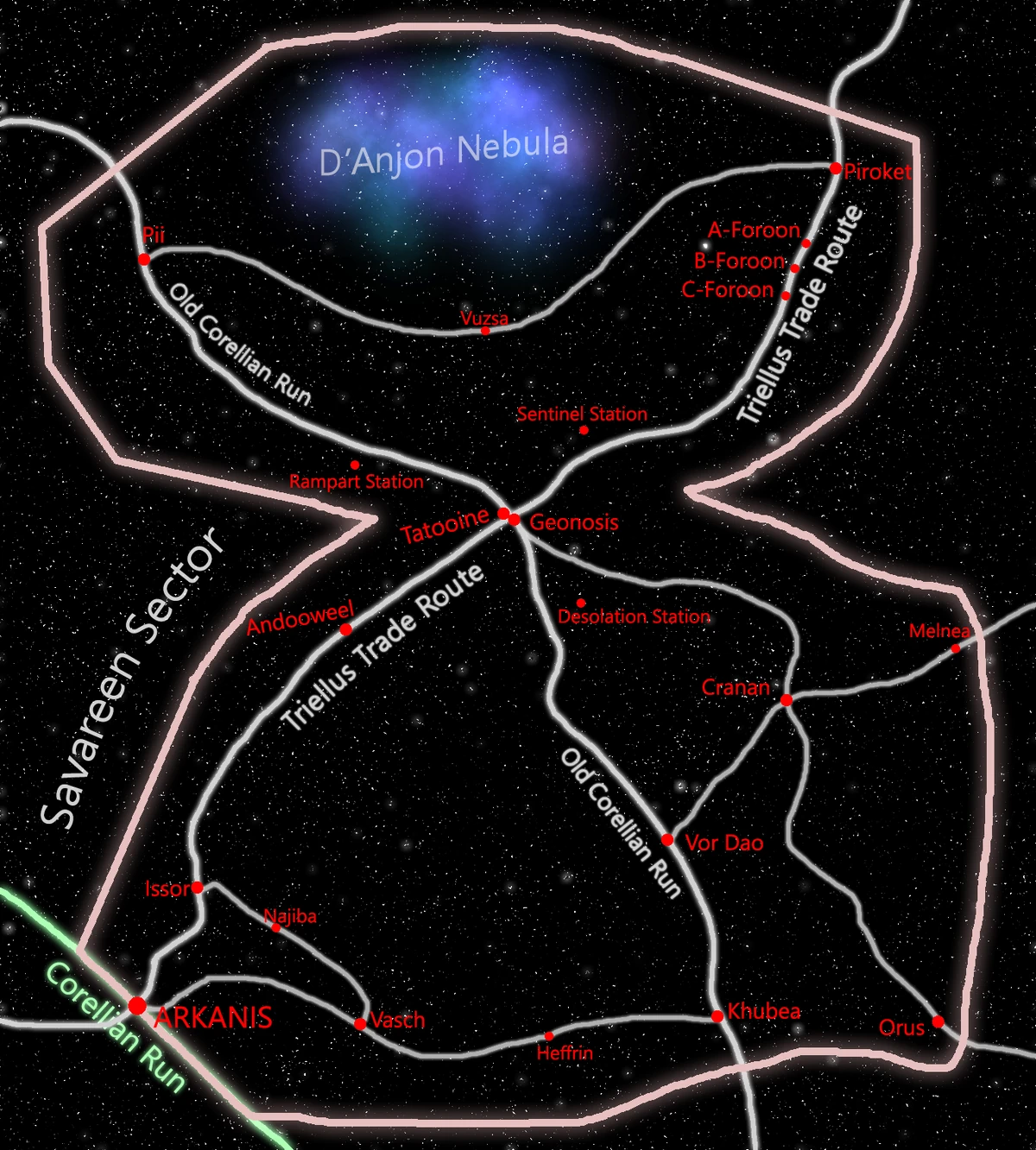 Arkanis sector | Star Wars Fanon | Fandom