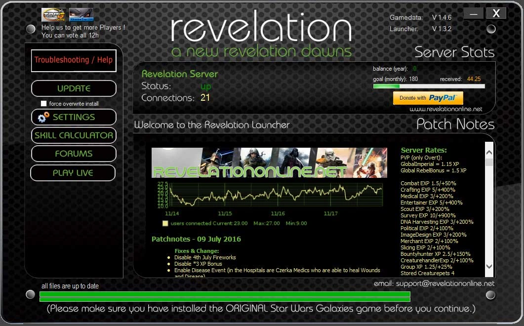 Server Information | SWG-Revelation Wiki | Fandom