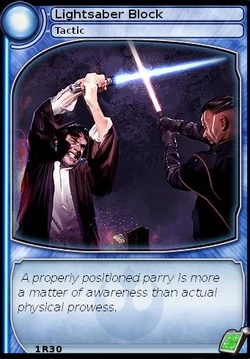 Lightsaber Block (card) | SWG Wiki | Fandom