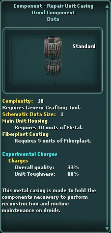 Component - Repair Unit Casing | SWG Wiki | Fandom