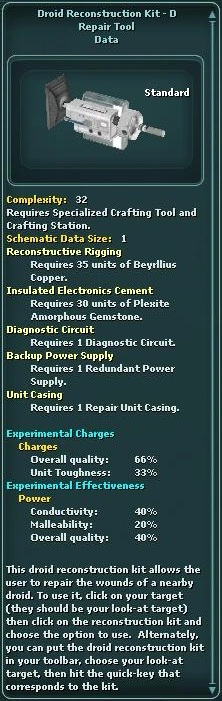 Droid Reconstruction Kit - D | SWG Wiki | Fandom