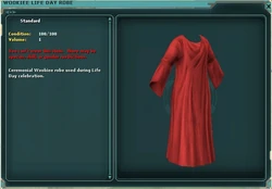 Wookiee Life Day Robe | SWG Wiki | Fandom