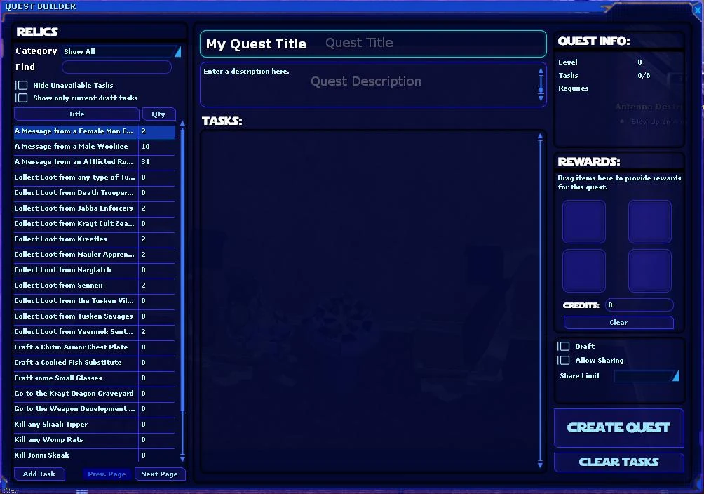 Chronicle Quest | SWG Wiki | Fandom
