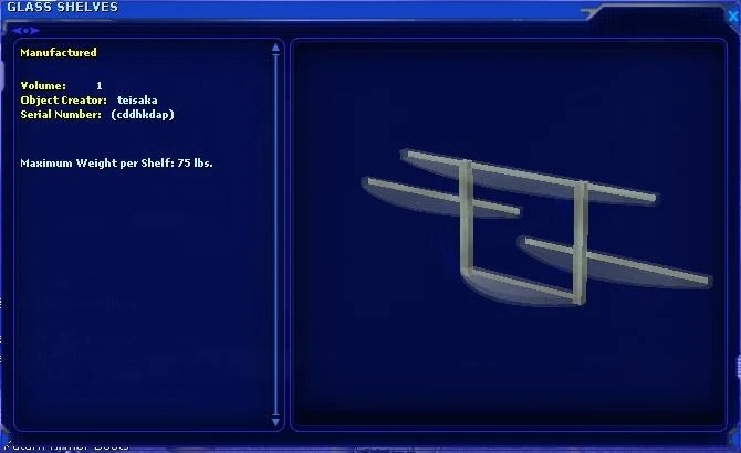 A Glass Shelving Schematic | SWG Wiki | Fandom