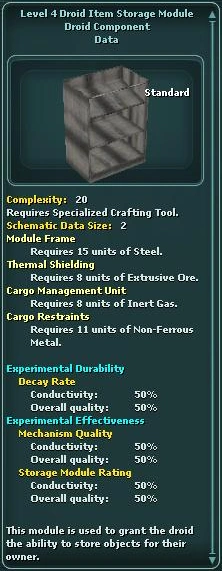 Module - Droid Item Storage 4 | SWG Wiki | Fandom