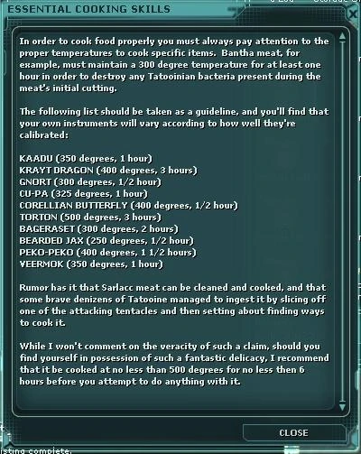 ESSENTIAL COOKING SKILLS | SWG Wiki | Fandom