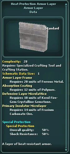 Heat Protection Armor Layer | SWG Wiki | Fandom