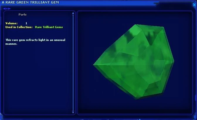 A rare green trilliant gem | SWG Wiki | Fandom