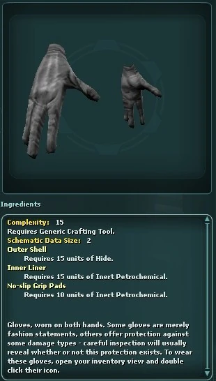 Ithorian Leather Work Gloves | SWG Wiki | Fandom