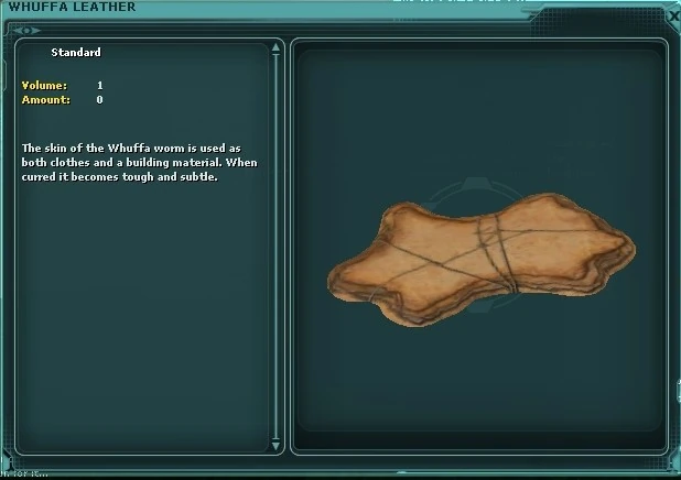 Whuffa Leather | SWG Wiki | Fandom