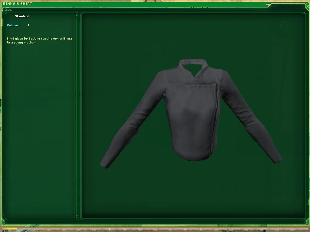 Binna's Shirt | SWG Wiki | Fandom
