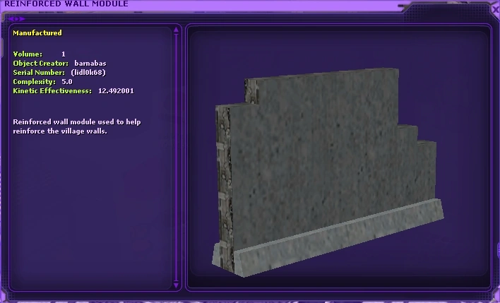 Reinforced Wall Module | SWG Wiki | Fandom