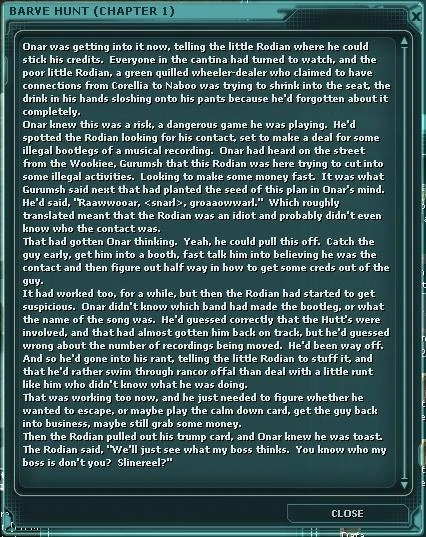 BARVE HUNT (Chapter 1) | SWG Wiki | Fandom