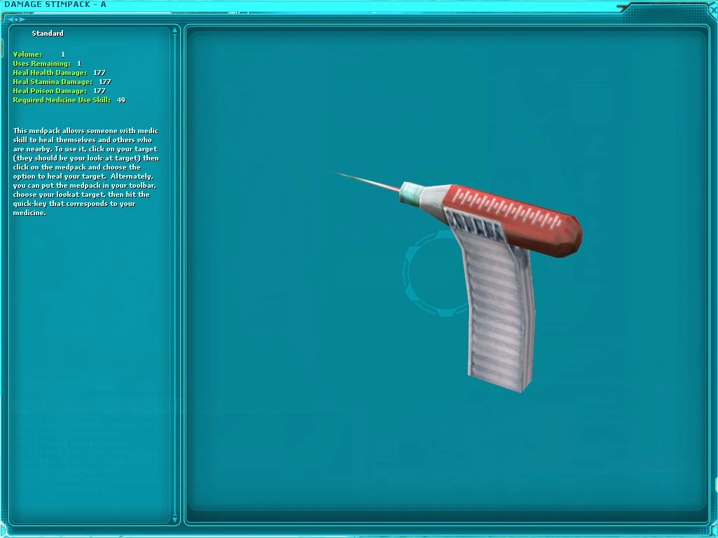 Damage Stimpack - A | SWG Wiki | Fandom