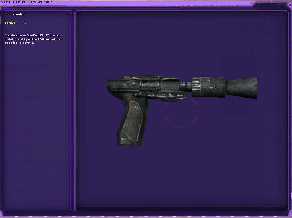 Stranded Rebel's Weapon | SWG Wiki | Fandom