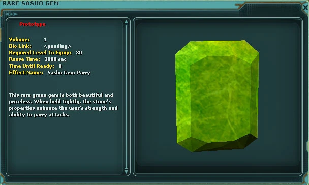 Rare Sasho Gem | SWG Wiki | Fandom