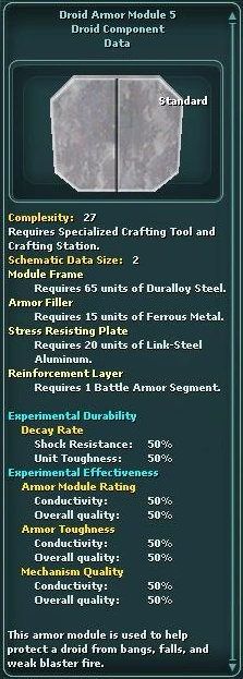 Module - Droid Armor 5 | SWG Wiki | Fandom