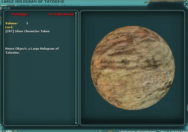 Large Hologram of Tatooine | SWG Wiki | Fandom