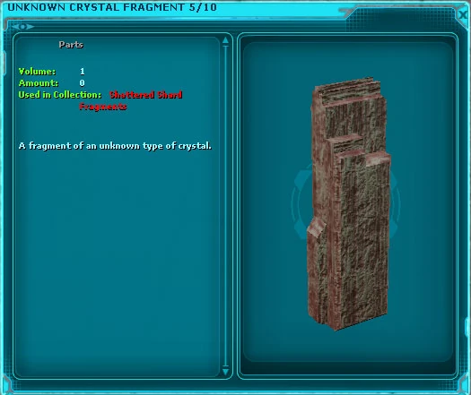 Unknown Crystal Fragment 5/10 | SWG Wiki | Fandom