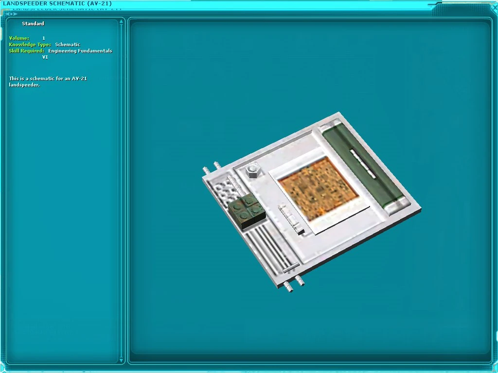 AV-21 Landspeeder (Schematic) | SWG Wiki | Fandom
