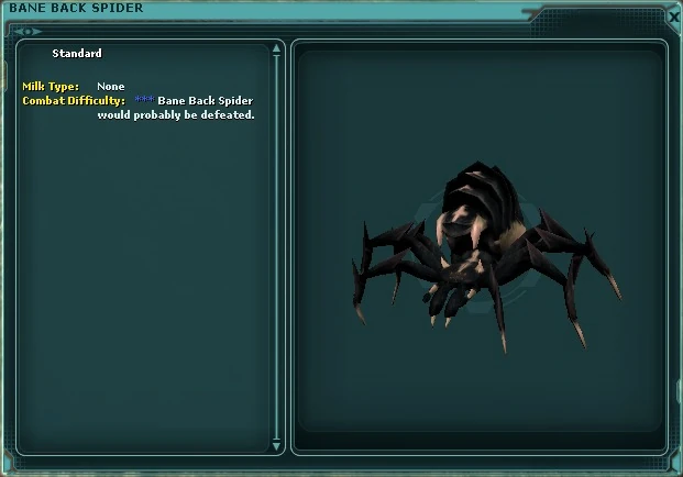 Bane Back Spider | SWG Wiki | Fandom