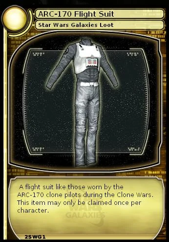 ARC-170 Flight Suit | SWG Wiki | Fandom