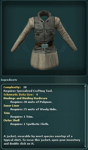 Vested Jacket | SWG Wiki | Fandom
