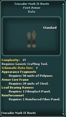 Crusader Mark II Boots | SWG Wiki | Fandom