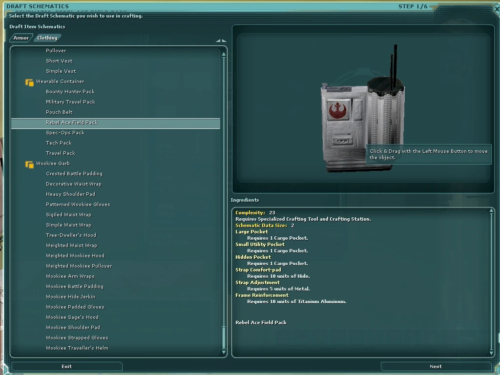 Rebel Ace Field Pack | SWG Wiki | Fandom