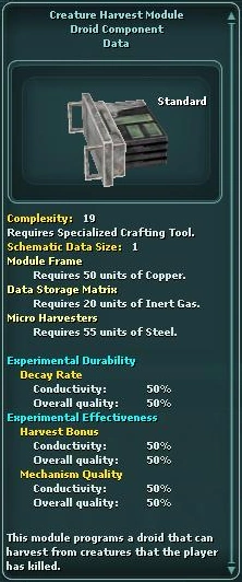 Module - Creature Harvest | SWG Wiki | Fandom
