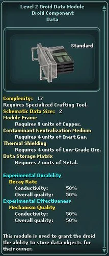 Module - Droid Data 2 | SWG Wiki | Fandom