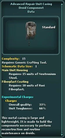 Component - Repair Unit Casing - Advanced | SWG Wiki | Fandom